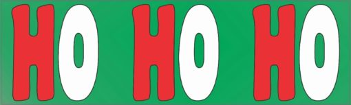 10in x 3in Ho Ho Ho Christmas Vinyl Bumper Sticker Decal Window ...
