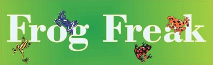 10in x 3in Frog Freak vinyl bumper stickers car window decals decal ...