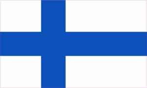6in x 4in Finland Finnish Country Flag Bumper Sticker Vinyl Window Decal