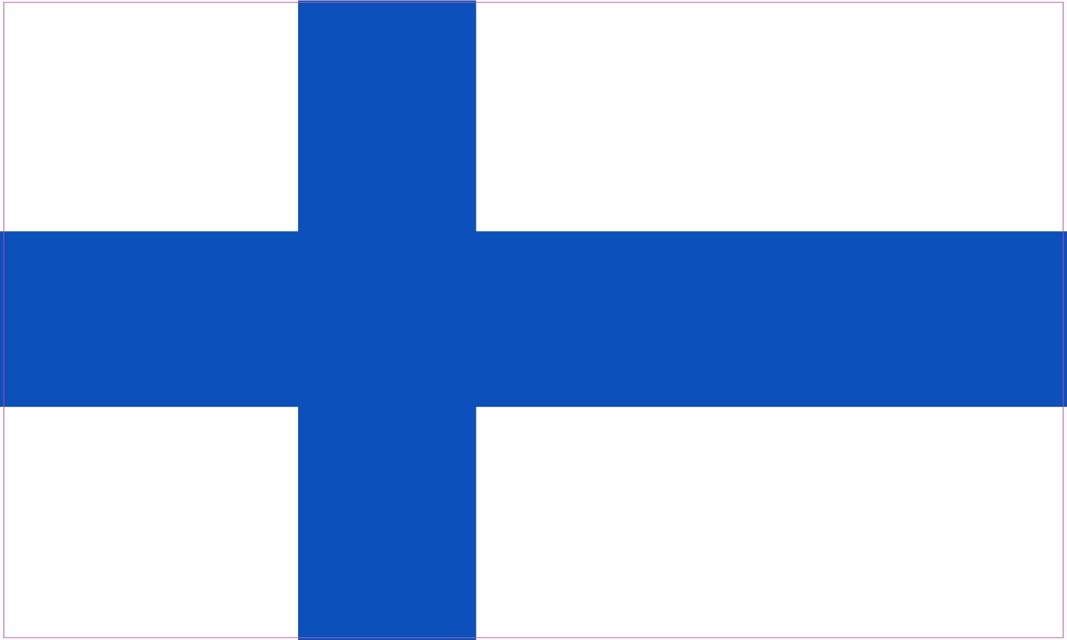 6in x 4in Finland Finnish Country Flag Bumper Sticker Vinyl Window ...