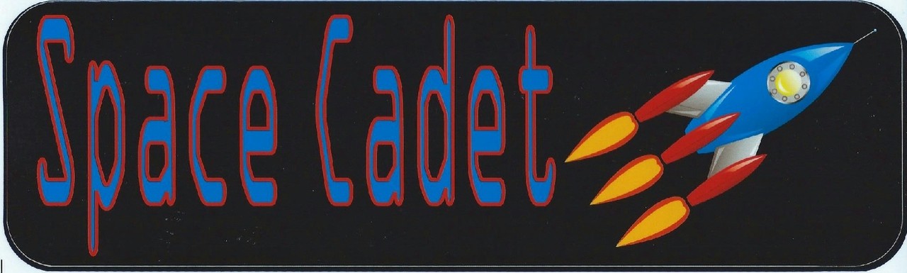10in x 3in Space Cadet Bumper Sticker Vinyl Truck Decal Car Window ...