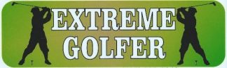 10in x 3in Extreme Golfer Bumper Stickers window decals decal sticker ...