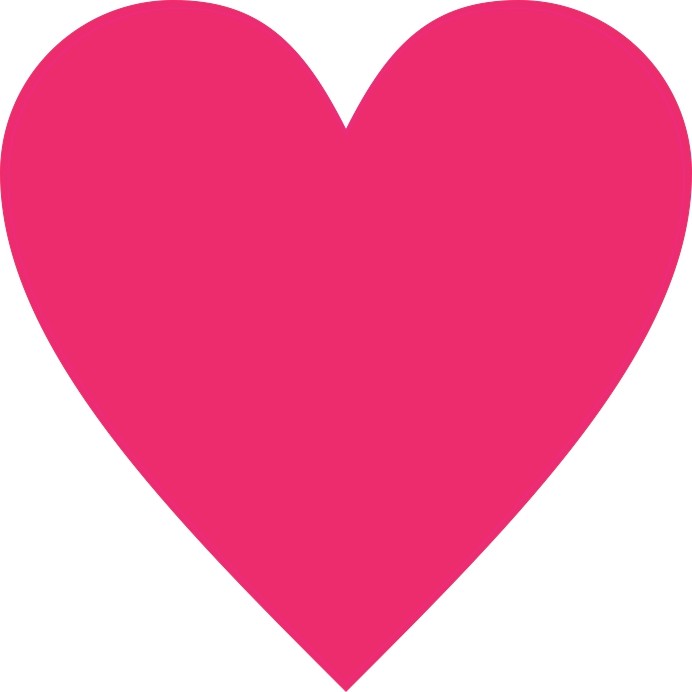4.5in x 4.5in Pink Heart Gas Cap Door Bumper Sticker Decal Window ...