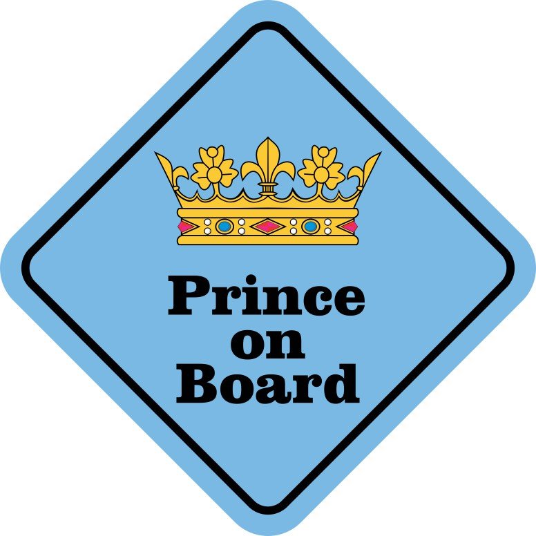 5in x 5in Prince on Board Sticker – StickerTalk®