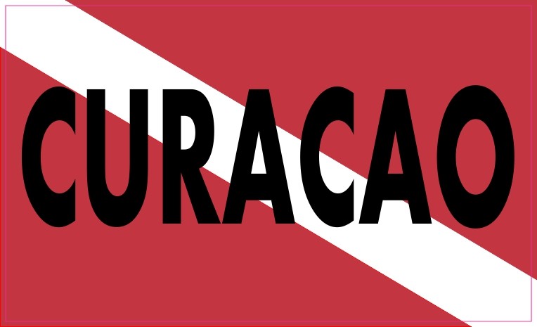 5in x 3in Curacao Diver Down Magnet Flag Bumper Magnets – StickerTalk®