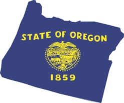 5in x 3.25in Die Cut Oregan Sticker Vinyl Vehicle State Bumper Stickers ...