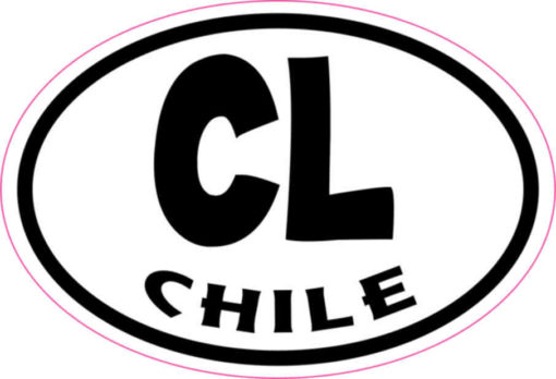 3in x 2in Oval CL Chile Sticker Vinyl Cup Decal Bumper Stickers ...