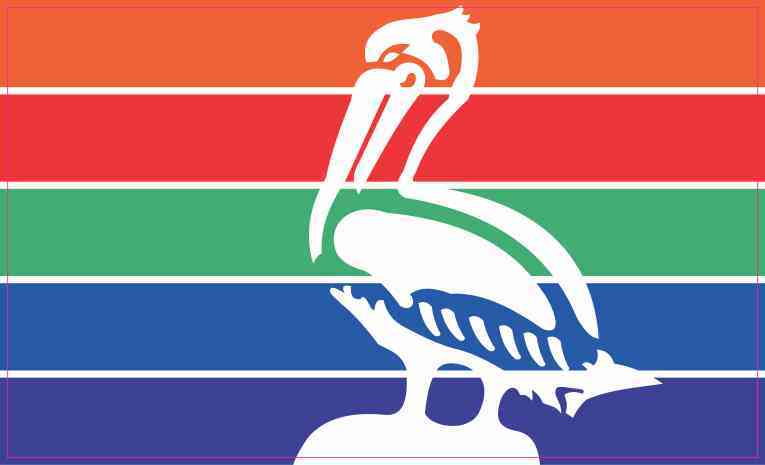 6×3 City Of St Petersburg Florida Flag Sticker Vinyl Vehicle Flag Decal ...