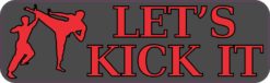 10in x 3in Let’s Kick It Karate Magnet Magnetic Vinyl Bumper Magnets ...