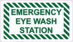 3.5 x 2 Emergency Eye Wash Station Sticker Vinyl Decal Sign Stic ...
