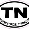 3in x 2in Oval TN Pigeon Forge Tennessee Sticker Vinyl Car Decal ...