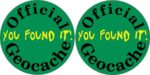 [2x] 3in x 3in You Found It Geocache Stickers Vinyl Label Decal Sign ...