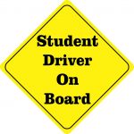 12in x 12in Student Driver On Board Sticker – StickerTalk®