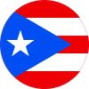 4inx4in Round Puerto Rico Flag Sticker Vinyl Vehicle Decal Travel Stickers