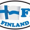 5in x 3in Oval FI Finland Flag Sticker Vinyl Car Decal Travel Cup ...