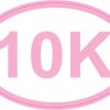4.5in x 3in Pink Oval 10K Sticker
