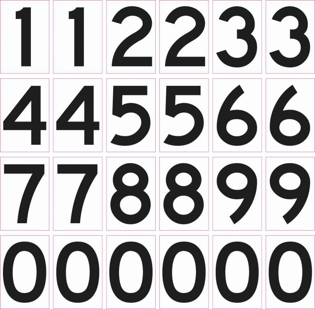 1.25in x 1.75in Mailbox Number s Permanent Vinyl Stickers – StickerTalk®