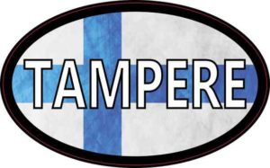 4in x 2.5in Oval Finnish Flag Tampere Sticker – StickerTalk®