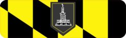 10in x 3in Baltimore Flag Bumper Sticker – StickerTalk®