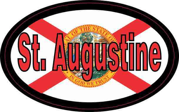 4in x 2.5in Oval Florida Flag St. Augustine Sticker – StickerTalk®