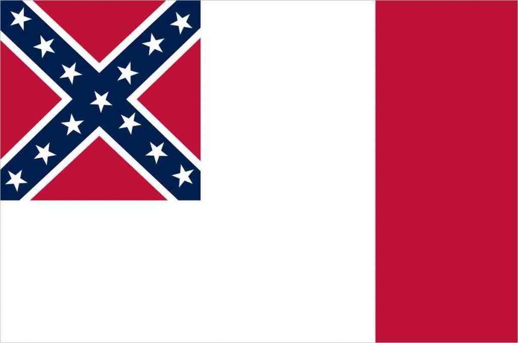 8in x 5.3in Third National Flag Magnet