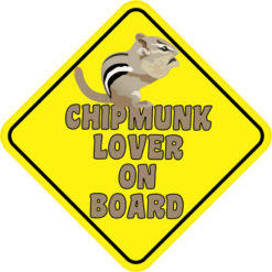 6in x 6in Chipmunk Lover On Board Sticker – StickerTalk®