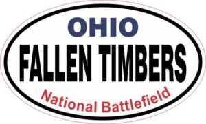 5in x 3in Oval Fallen TimBers National Battlefield Sticker – StickerTalk®