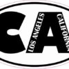 5in x 3in Oval CA Los Angeles California Sticker – StickerTalk®
