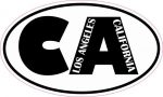 5in x 3in Oval CA Los Angeles California Sticker – StickerTalk®