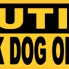 10in x 3in Caution Carsick Dog on Board Magnet