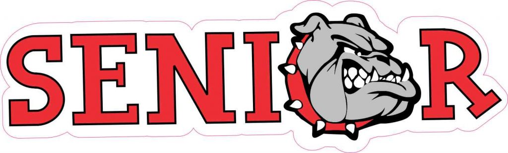 10in x 3in Red Bulldog Senior Sticker – StickerTalk®