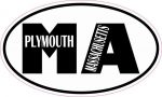 5in x 3in Oval MA Plymouth Massachusetts Sticker – StickerTalk®