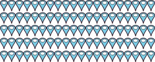 Baby Blue Map Pointer Stickers – StickerTalk®