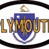 4in x 2.5in Oval Massachusetts Flag Plymouth Sticker – StickerTalk®