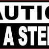 5in x 2in Symbol Caution Not a Step Sticker – StickerTalk®