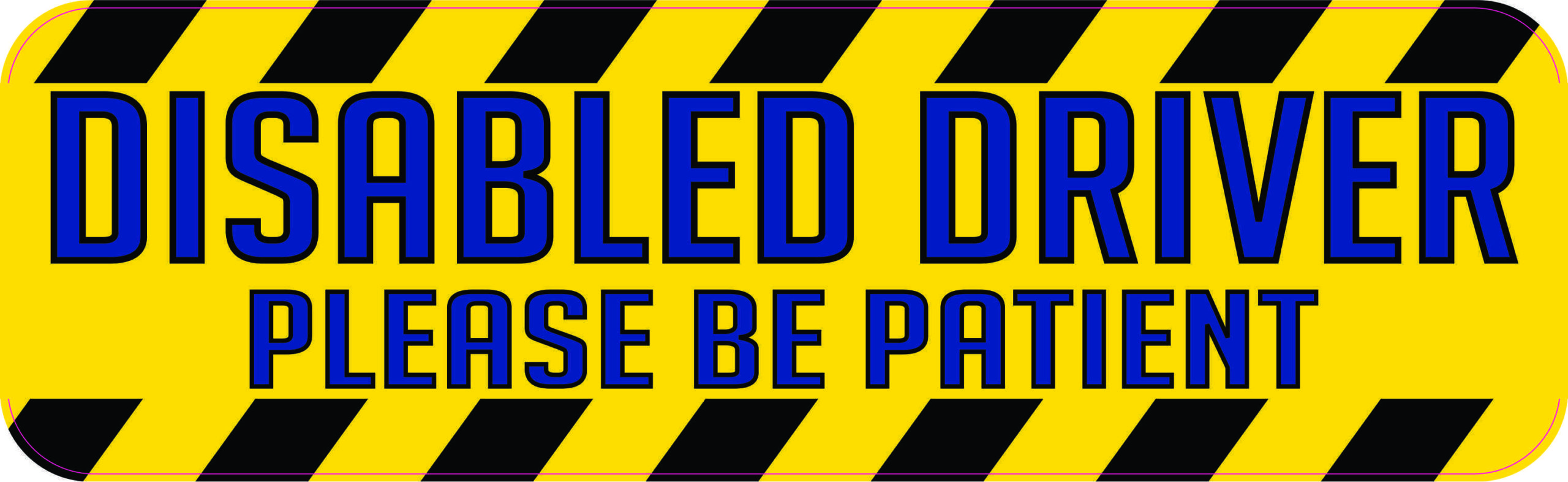 10in x 3in Disabled Driver Magnet