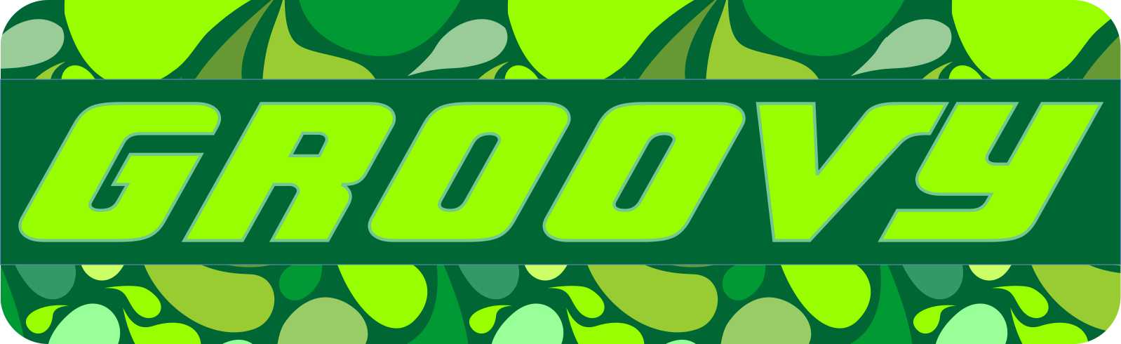 10in x 3in Groovy Vinyl Sticker – StickerTalk®