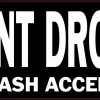 StickerTalk No Cash Payment Drop Box Vinyl Sticker, 10 inches x 3 inches