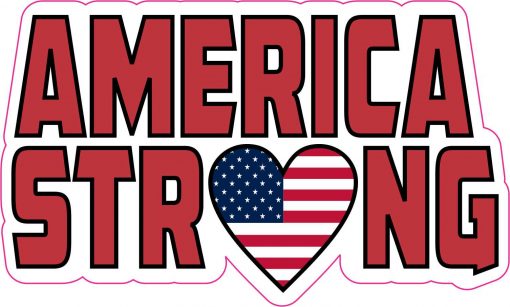 StickerTalk America Strong Vinyl Sticker, 5 inches x 3 inches ...