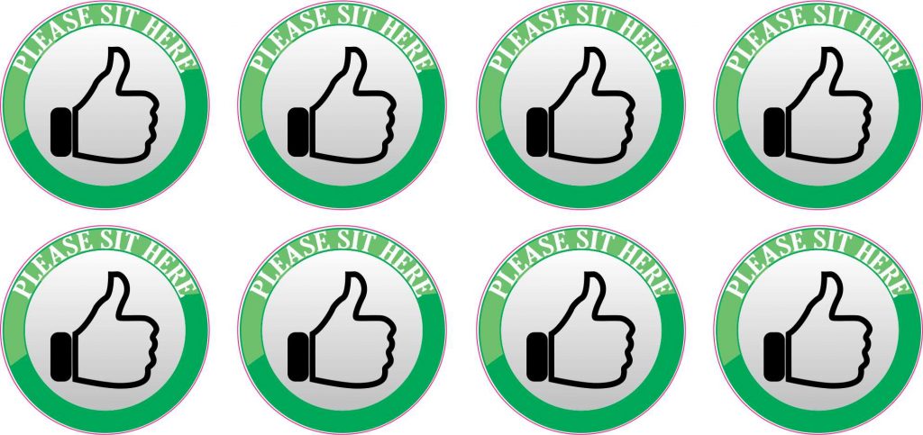 StickerTalk Please Sit Here Vinyl Stickers, 1.5 inches x 1.5 inches ...