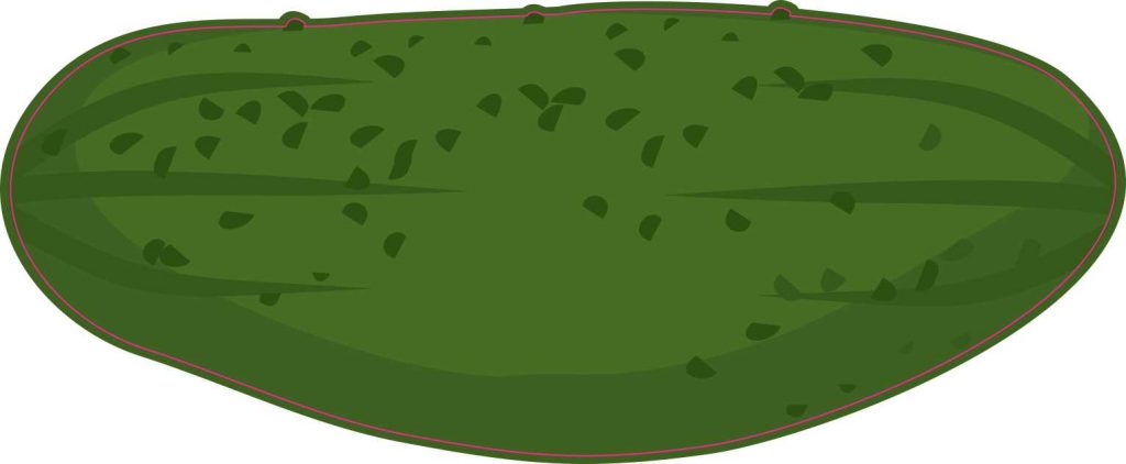 StickerTalk Pickle Vinyl Sticker, 5 inches x 2 inches – StickerTalk®