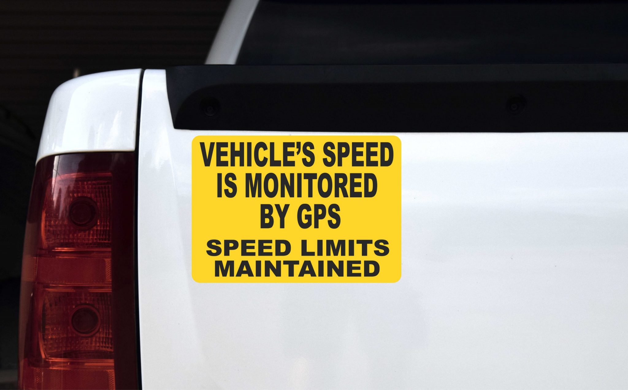 StickerTalk Speed Monitored by GPS Vinyl Sticker, 10 inches x 7 ...