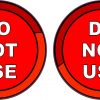 StickerTalk Do Not Use Vinyl Stickers, 1 sheet of 2 stickers, 3 inches ...