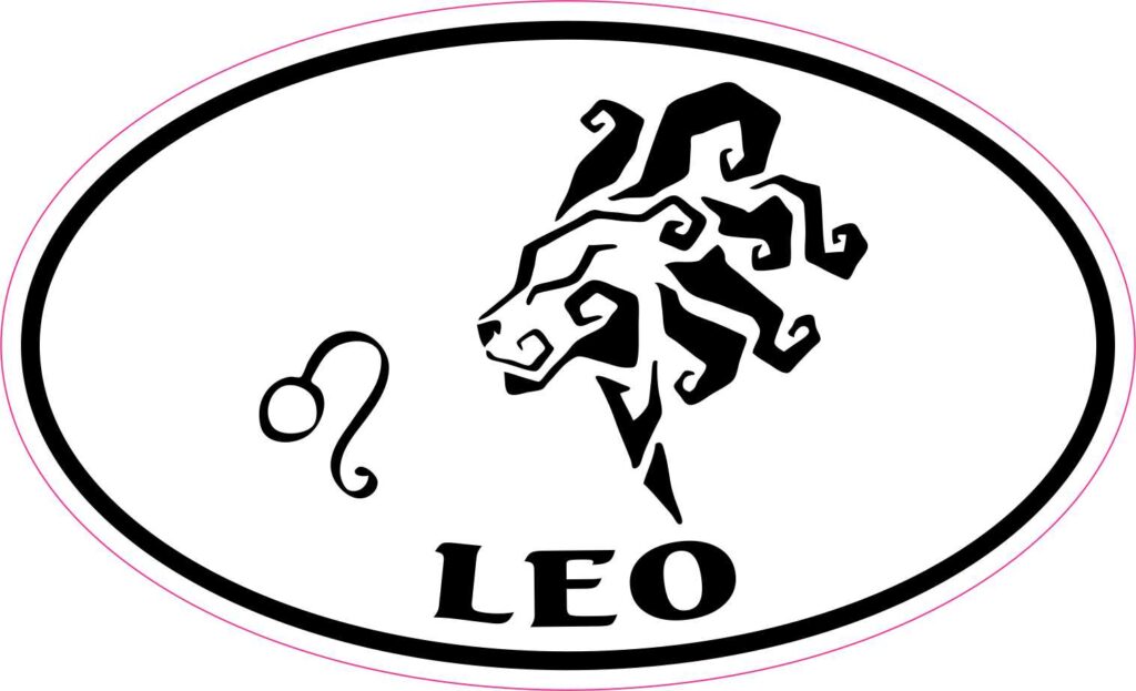 StickerTalk Oval Leo Vinyl Sticker, 5 inches x 3 inches – StickerTalk®