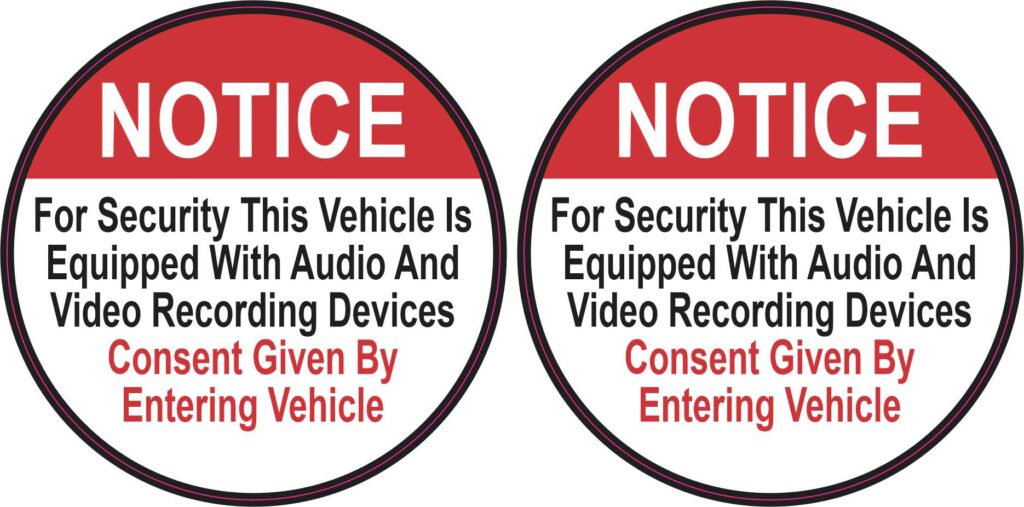 StickerTalk Vehicle Equipped with Audio and Video Recording Devi ...