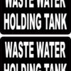 StickerTalk Waste Water Holding Tank Vinyl Stickers, 3 inches x 2 ...