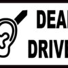StickerTalk Deaf Driver Vinyl Sticker, 5 inches x 3 inches – StickerTalk®