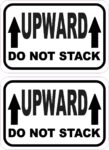 StickerTalk Upward Do Not Stack Vinyl Stickers, 1 sheet of 2 stickers ...