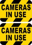 StickerTalk Cameras in Use Vinyl Stickers, 1 sheet of 2 stickers, 3 ...