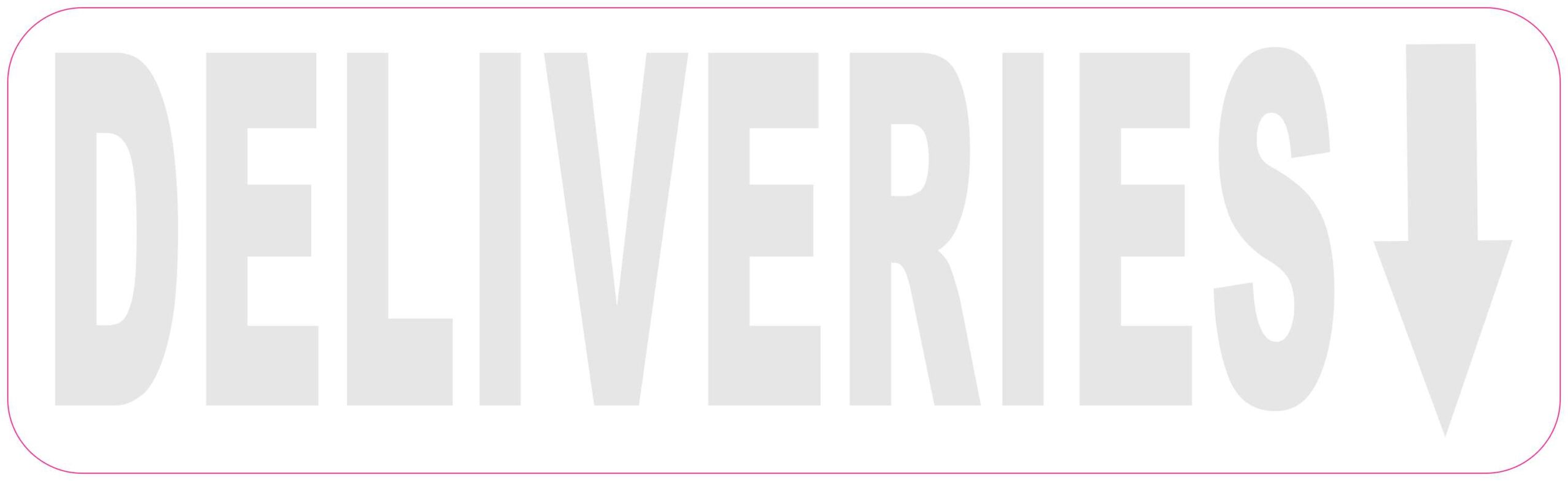 StickerTalk Gray Down Arrow Deliveries Vinyl Sticker, 10 inches x 3 ...